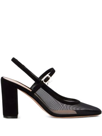 Gianvito Rossi escarpins à talon épais - Noir