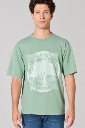 Hempage Hempage Herren vegan T-Shirt Printed Menta Gr&uuml;n