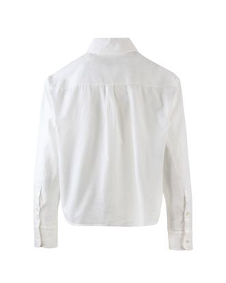 Max Mara Womens Oxford Shirt Off White Cotton