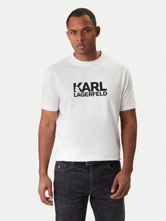 Karl Lagerfeld T-Shirt 755780 561235 Wei&szlig; Regular Fit