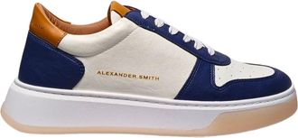 Alexander Smith Homme, Chaussures, Blanc, Taille: 39 EU Pelle Baskets