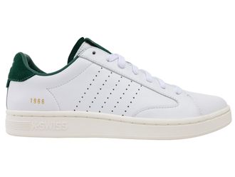 K-Swiss Herren Lozan Klub LTH Sneaker, White/Posy Green/Snow White, 43 EU