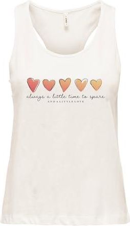 Only Onlhenny Life Reg S/L Débardeur Box JRS, Gris, L