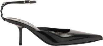 by FAR Teese Pump Black Glossy Textured Leather 39