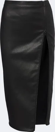 Gucci Jupe midi en cuir