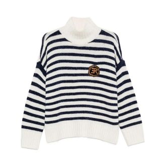 Ermanno Scervino Gestreifter Rollkragenpullover - - Knitwear - Damen - Mehrfarbig - XS