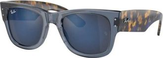 Ray-Ban unisex, Accessoires, Bleu, Taille: 51 MM Mega Wayfarer