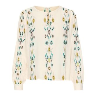 Cream Polly Blouse - Femme - Blouses et Chemises - Vert - Taille: 44 FR