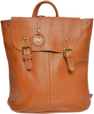 Roberta M Braune Lederhandtasche