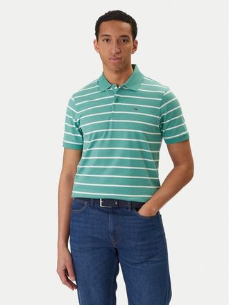 Tommy Jeans Poloshirt DM0DM22708 Gr&uuml;n Regular Fit