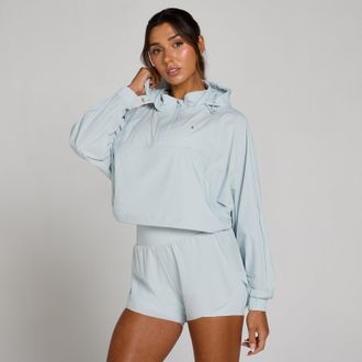 MyProtein Veste tiss&eacute;e 1/4 zip Tempo Ultra MP femme - Aura bleue - XS