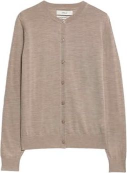 Marks and Spencer Gilet Pur Laine de m&eacute;rinos &agrave; Encolure Ronde Femmes UK 18 (EU 46)