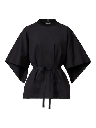 Fabiana Filippi Bluse mit Bindegürtel - Blau