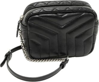 Saint Laurent Pre-owned Lou Lou Calf Shoulder Bag - Femme - Pre-owned - Noir - Taille: ONE Size
