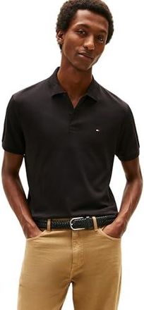 Tommy Hilfiger Polo Homme Liquid Cotton Essential REG, Noir (Noir), XL