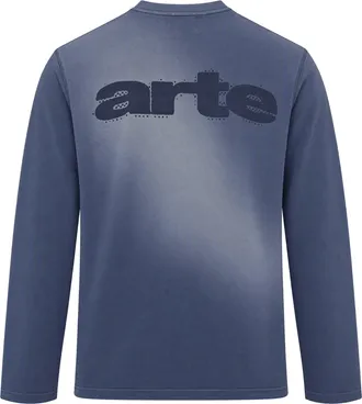 Arte Long-Sleeve Jersey Sunfade T-Shirt - Navy