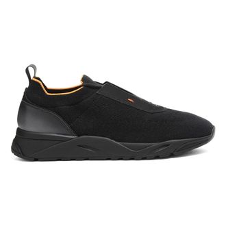 Santoni Baskets en maille stretch - Homme - Chaussures - Noir - Taille: 39 EU