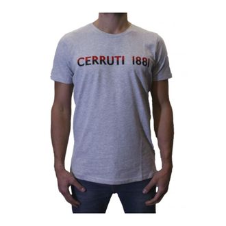 Cerruti Homme, Tops, Gris, Taille: S TShirt stretch avec logo - Gimignano