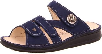 Finn Comfort Damen Pantoletten Sandalen Agueda Pantolette Nubukleder Gemütlich Puschen uni sommer freizeit pantolette haussschuh