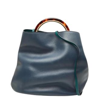 Marni Sac &agrave; main Pre-owned- Pochette- Sac bandouli&egrave;re - Femme - Pre-owned - Bleu - Taille: ONE Size