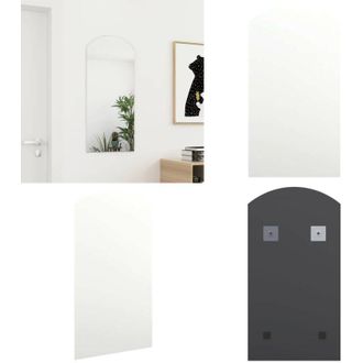 vidaXL Vidaxl - Miroir 90x45 cm Verre - Miroir Mural - Miroir Moderne - Miroir Salle De Bain - D&eacute;coration Murale - Miroir Grand Format - Home & Living