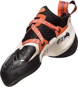 La Sportiva La Sportiva Solution Woman Chaussures descalade pour Fille - Multicolore - Multicolore (White Lily Orange 000), 33.5 EU EU