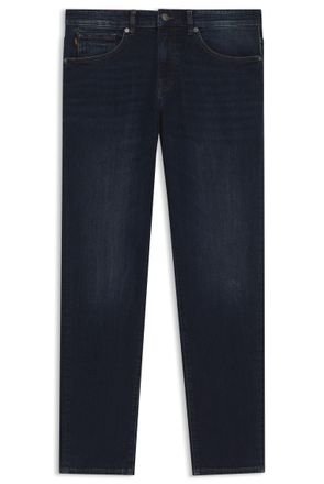 BOSS Herren Onyx BO Blaue Tapered-Fit Jeans aus komfortablem Stretch-Denim Dunkelblau 35/36
