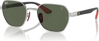 Ray-Ban Rb3794m Scuderia Ferrari Collection Sonnenbrillen Schwarz Fassung Grün Glas 54-20