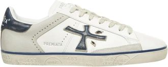 Premiata Homme, Chaussures, Blanc, Taille: 41 EU Baskets en Daim Bleu pour Homme