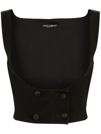Dolce & Gabbana Doppelreihige Weste - Schwarz