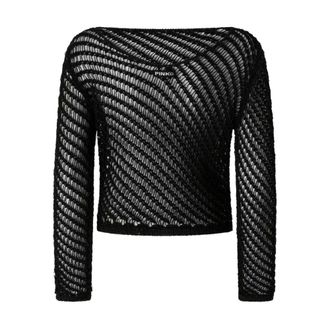 Pinko Pinko, Femme, Pulls, Noir, Taille: 38 FR Faglia Knit