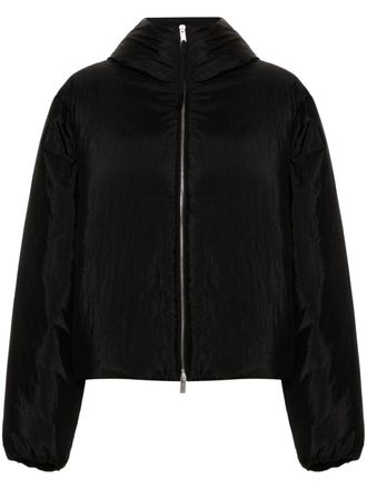 Jil Sander doudoune à capuche - Noir
