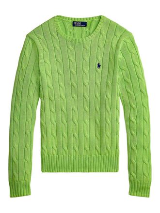 Polo Ralph Lauren Pull Col Rond - Vert