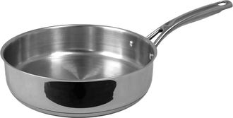 Berndes Daily Edition Proline Schmorpfanne 28 cm - Edelstahlpfanne ohne Beschichtung - f&uuml;r Induktion & alle Herdarten - backofengeeignet & sp&uuml;lmaschinenfest -