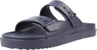 Tommy Hilfiger Homme, Chaussures, Bleu, Taille: 45 EU Light Adjustable Pool Slider