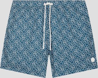 Jott Maillot de bain Mono bleu jeans Ian monogram - Taille XL