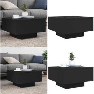 vidaXL Vidaxl - Couchtisch Schwarz 55x55x31 cm Holzwerkstoff - Moderner Couchtisch - Wohnzimmerstil - Holzwerkstoff M&ouml;bel - Schwarzer Couchtisch - Kleiner