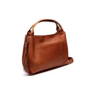 The Chesterfield Brand Leder Handtasche Umh&auml;ngetasche Fioline Shoulderbag Cognac braun