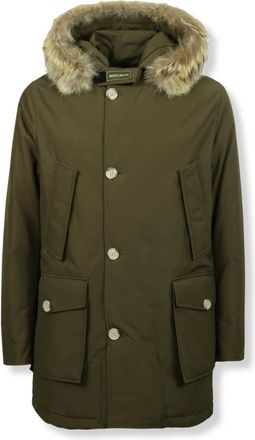 Woolrich Homme, Manteaux, Vert, Taille: S Arctic Detachable Fur Parka