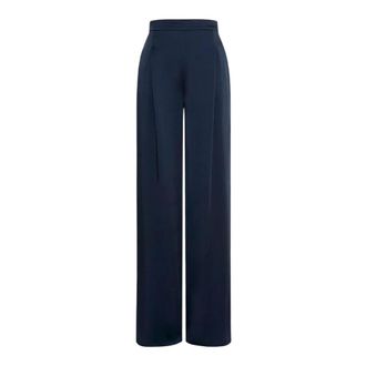 Max Mara Femme, Pantalons, Bleu, Taille: 36 FR Pantalon &eacute;vas&eacute;