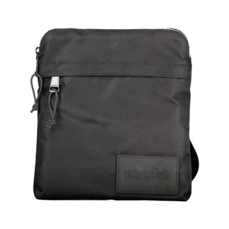 Dirk Bikkembergs Homme, Sacs, Noir, Taille: ONE Size Sac Bandoulière en Nylon Noir avec Sangle Réglable