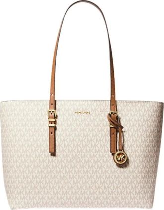 Michael Kors Femme, Sacs, Blanc, Taille: ONE Size Quinn Large Tote