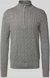 Tommy Hilfiger Regular Fit Troyer aus reiner Baumwolle