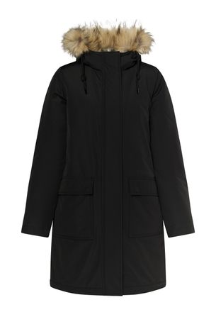 Dreimaster Dreimaster Winterparka mit Kunstfell Damen schwarz