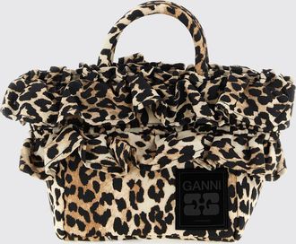 Ganni Sac &agrave; Main GANNI Femme couleur Marron