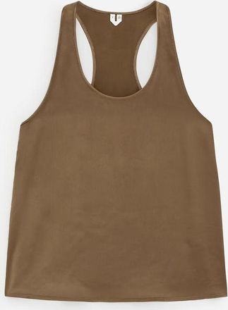 Arket Sportoberteil Aus Satin -Braun