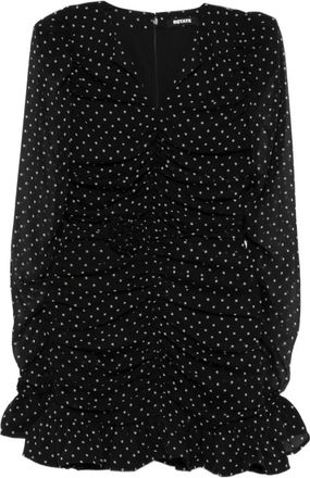 Rotate Rotate Birger Christensen, Femme, Robes, Noir, Taille: 36 FR Printed Lo 000