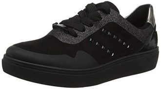 Ara Femme New York 1214516 Basket, Noir Titane 05, 38 EU Large