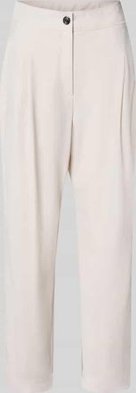 Marc Cain Bundfaltenhose in Two-Tone-Machart