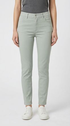 MAC Broeken 7/8-Hose MAC SLIM 7/8, Damen, Gr. 46, L&auml;nge 27, wrought iron ppt, Web, Obermaterial: 97% Baumwolle, 3% Elasthan, slim fit 7/8-L&auml;nge, Hosen 7/8-Hose, i